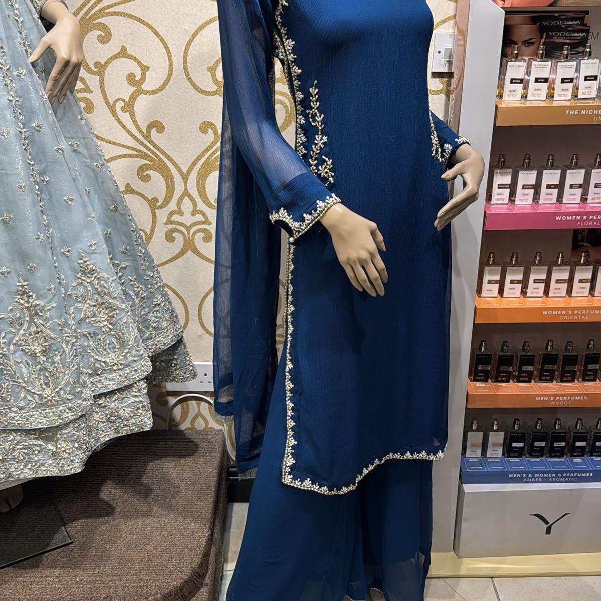 Sharbatti Blue - MHA LOOK 123 – MHA Studio UK